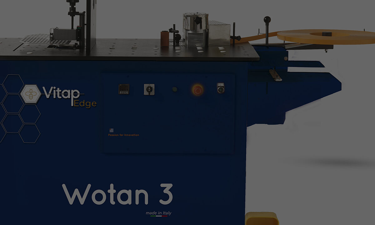 Vitap Wotan 3 - Edge-banding, trimming, and end-cutting with glue pot