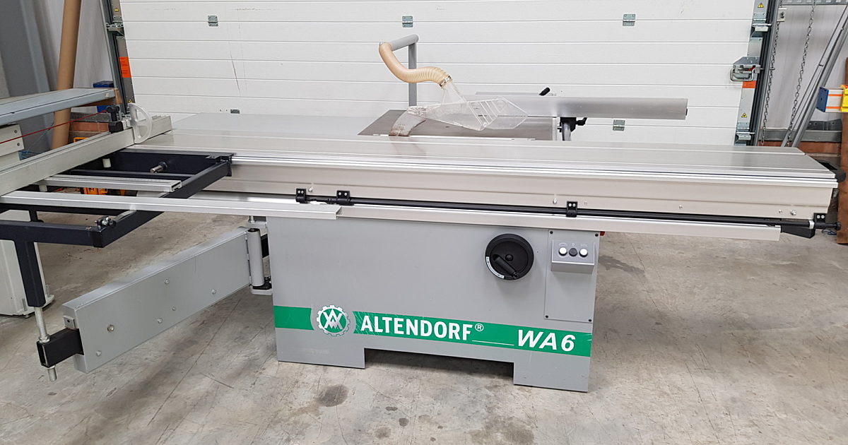 Altendorf WA6: Versatile panel saw for small spaces from R&J Machinery